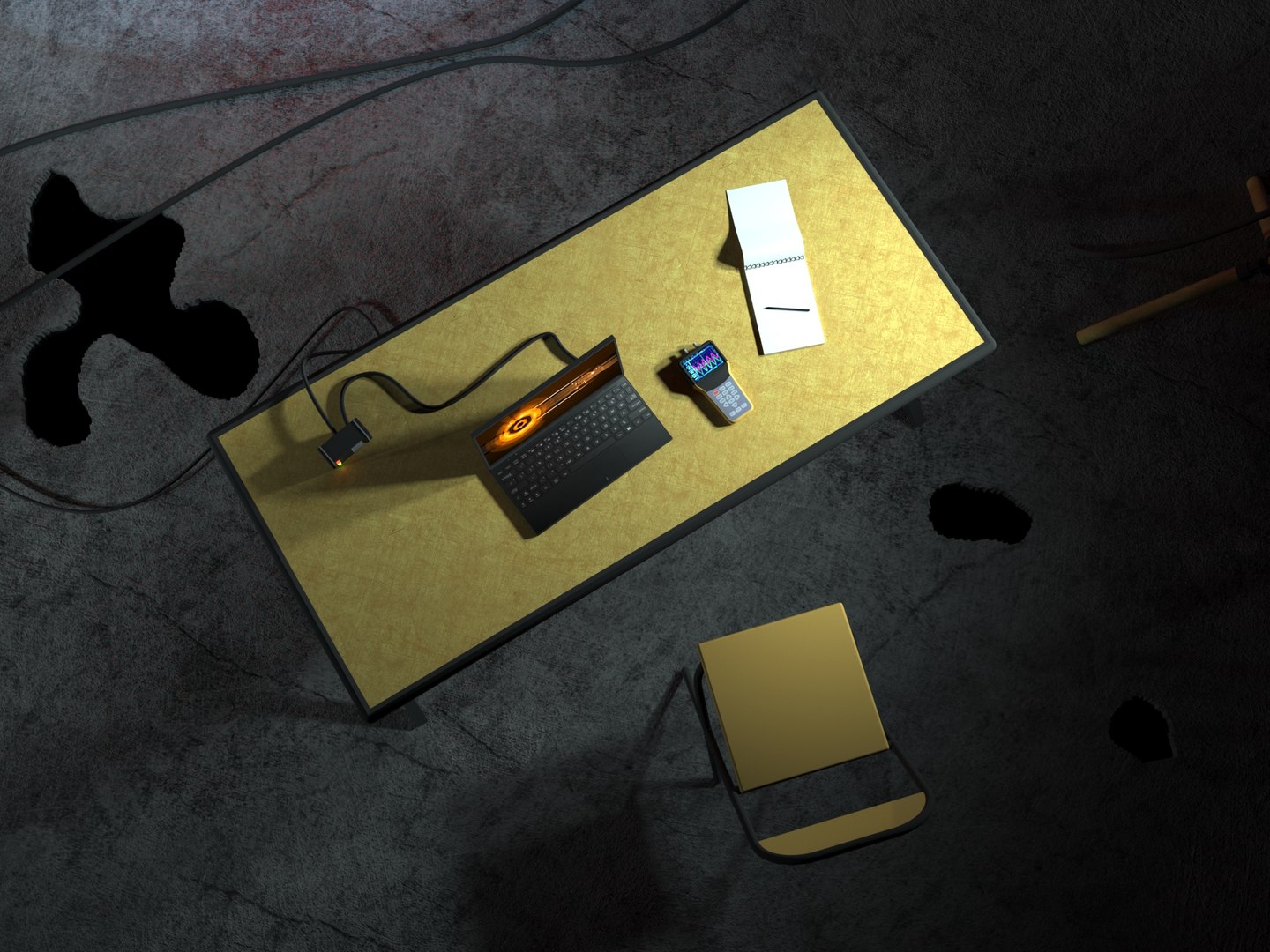 Fantastic Sci-fi Scientific Research Laboratory in a Cave 3D model ...