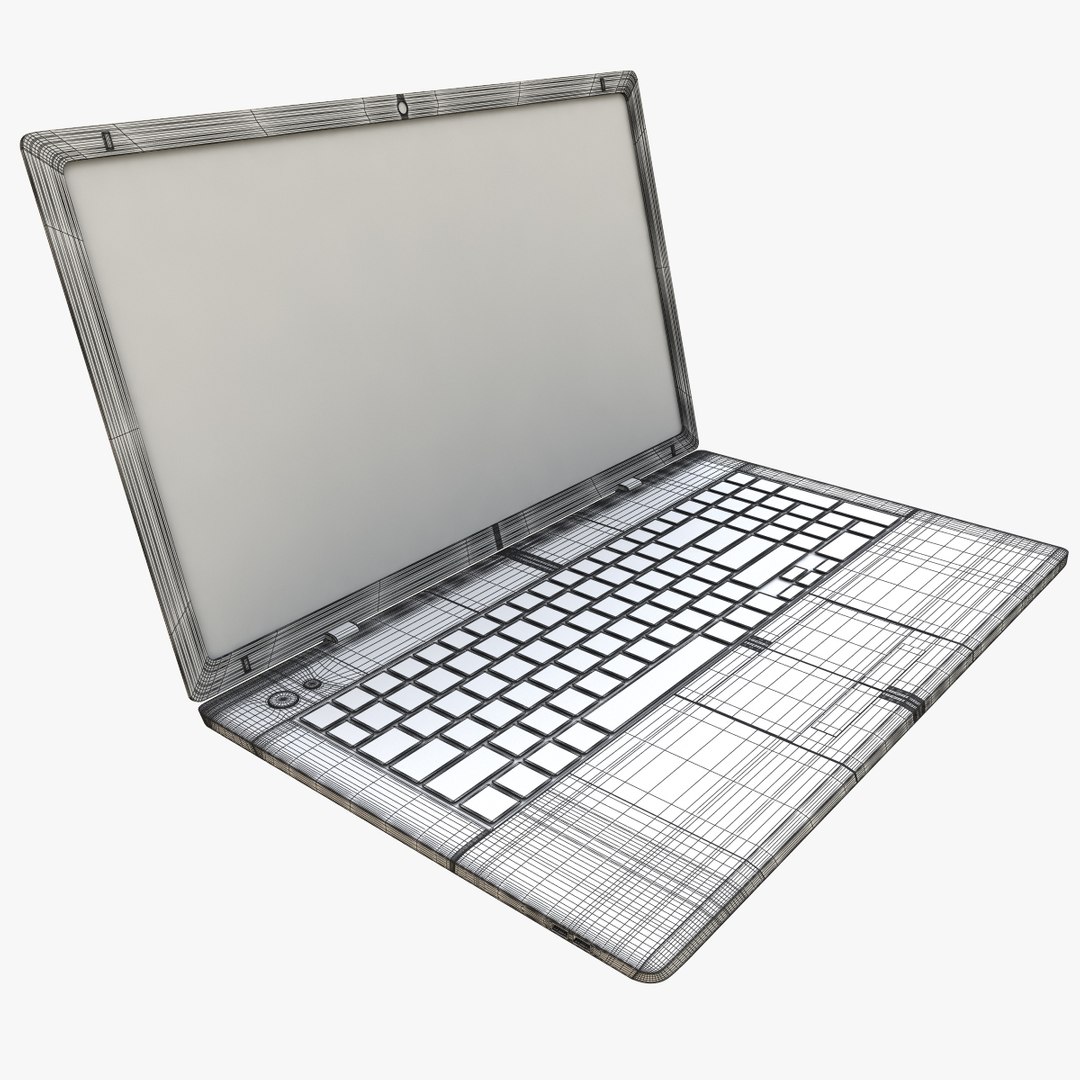 Realistic Generic Laptop 3D Model - TurboSquid 1421543