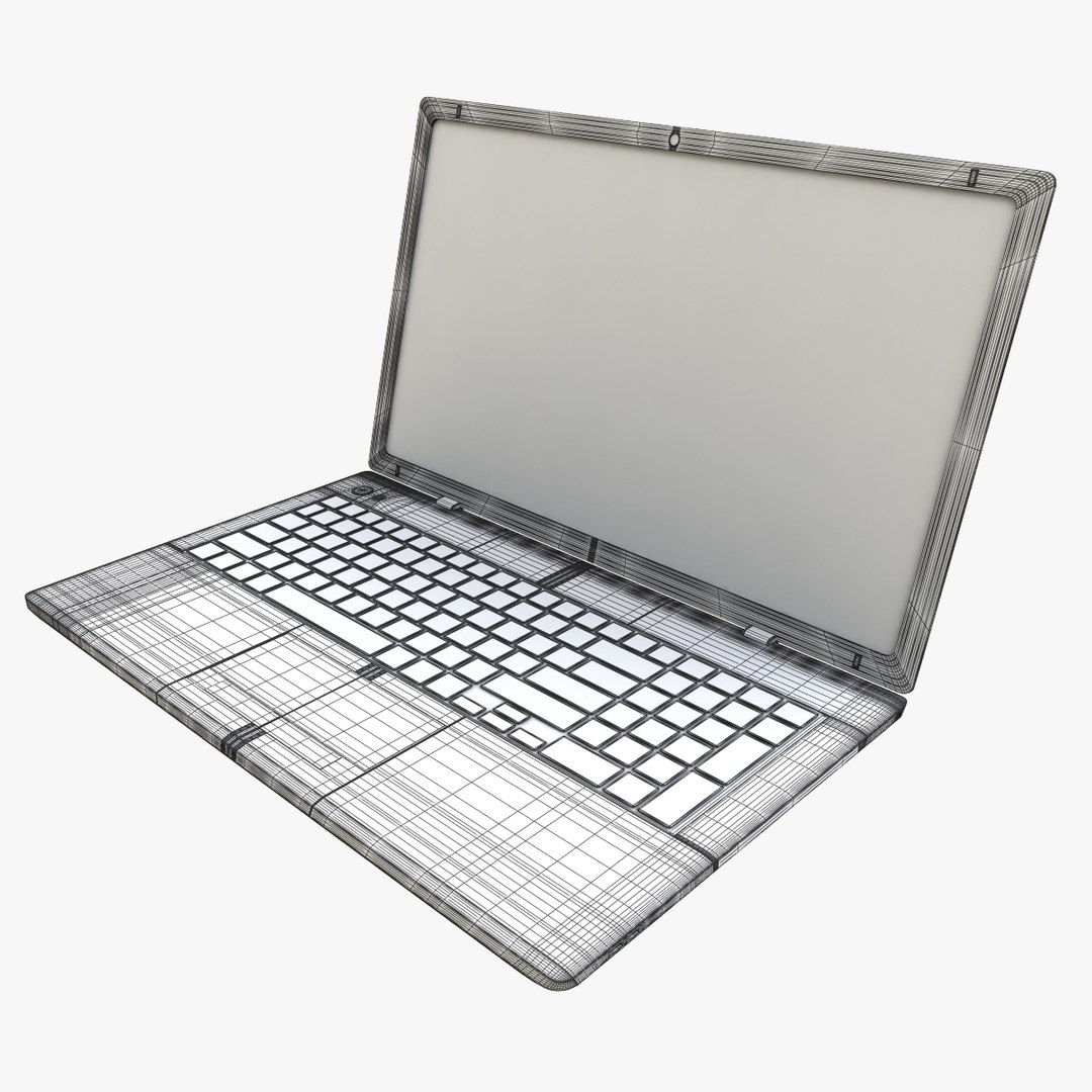 Realistic Generic Laptop 3D Model - TurboSquid 1421543