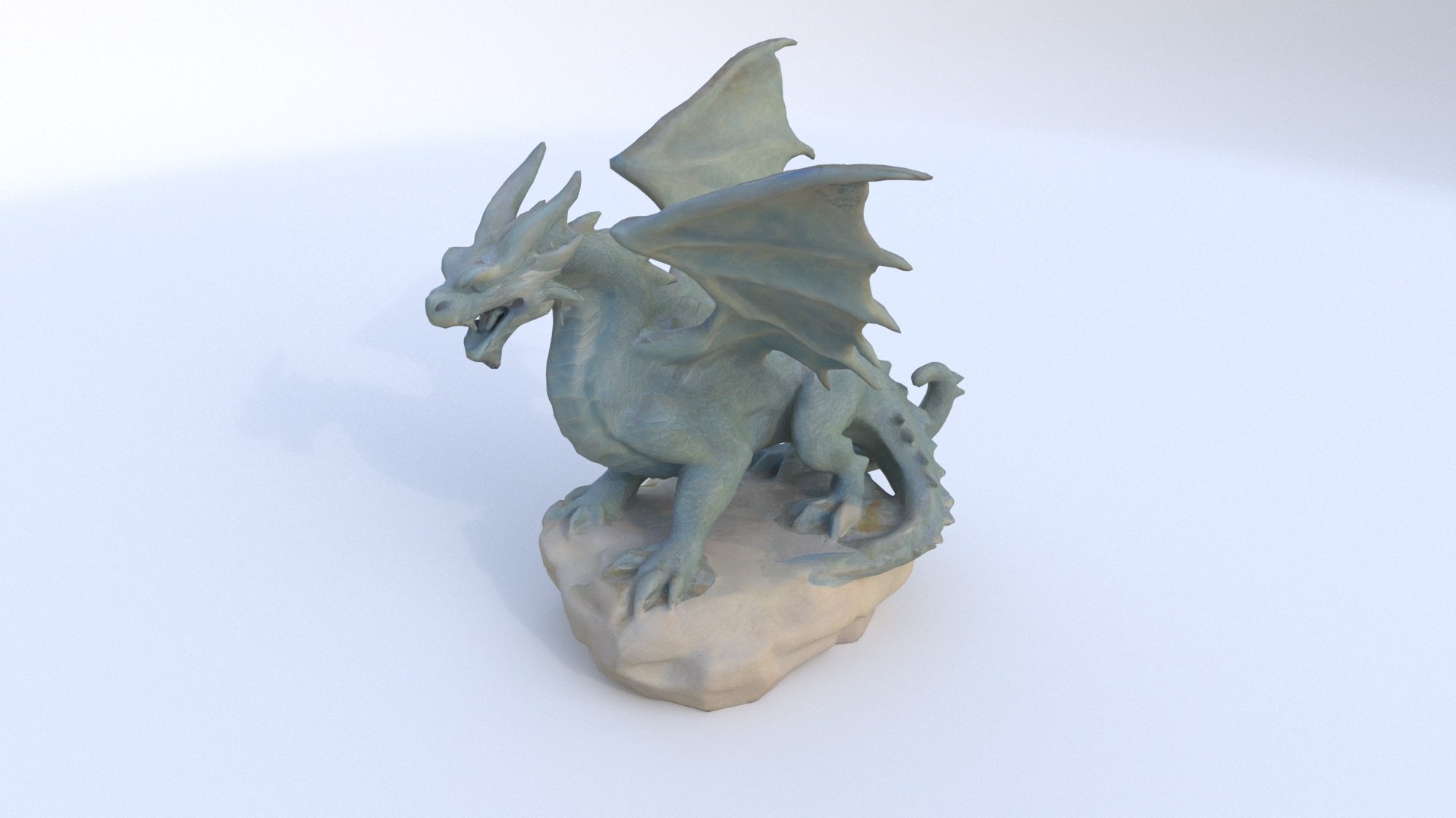 Dragon Shaped Sculpture 5 - TurboSquid 2331497