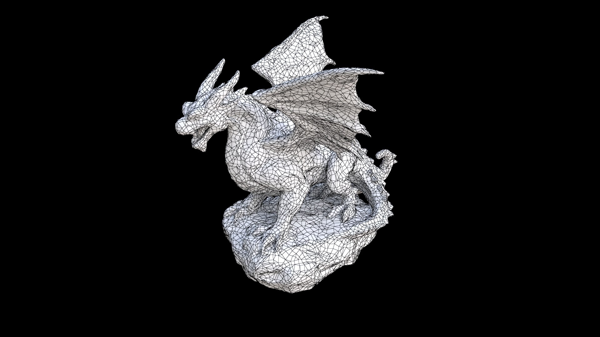 Dragon Shaped Sculpture 5 3D Model - TurboSquid 2331497