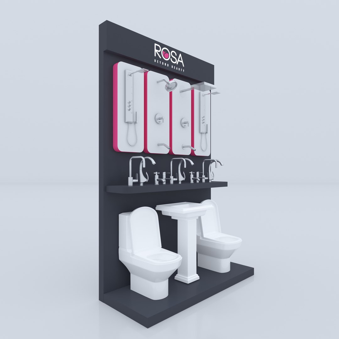 3D Modern Facet Basin Display Furniture Model - TurboSquid 2470323