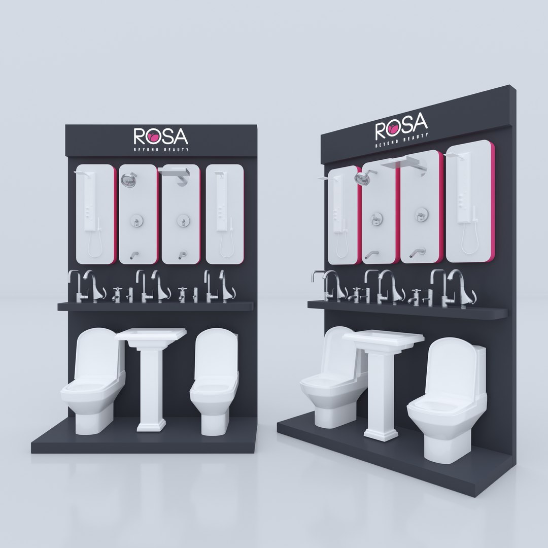 3D Modern Facet Basin Display Furniture Model - TurboSquid 2470323