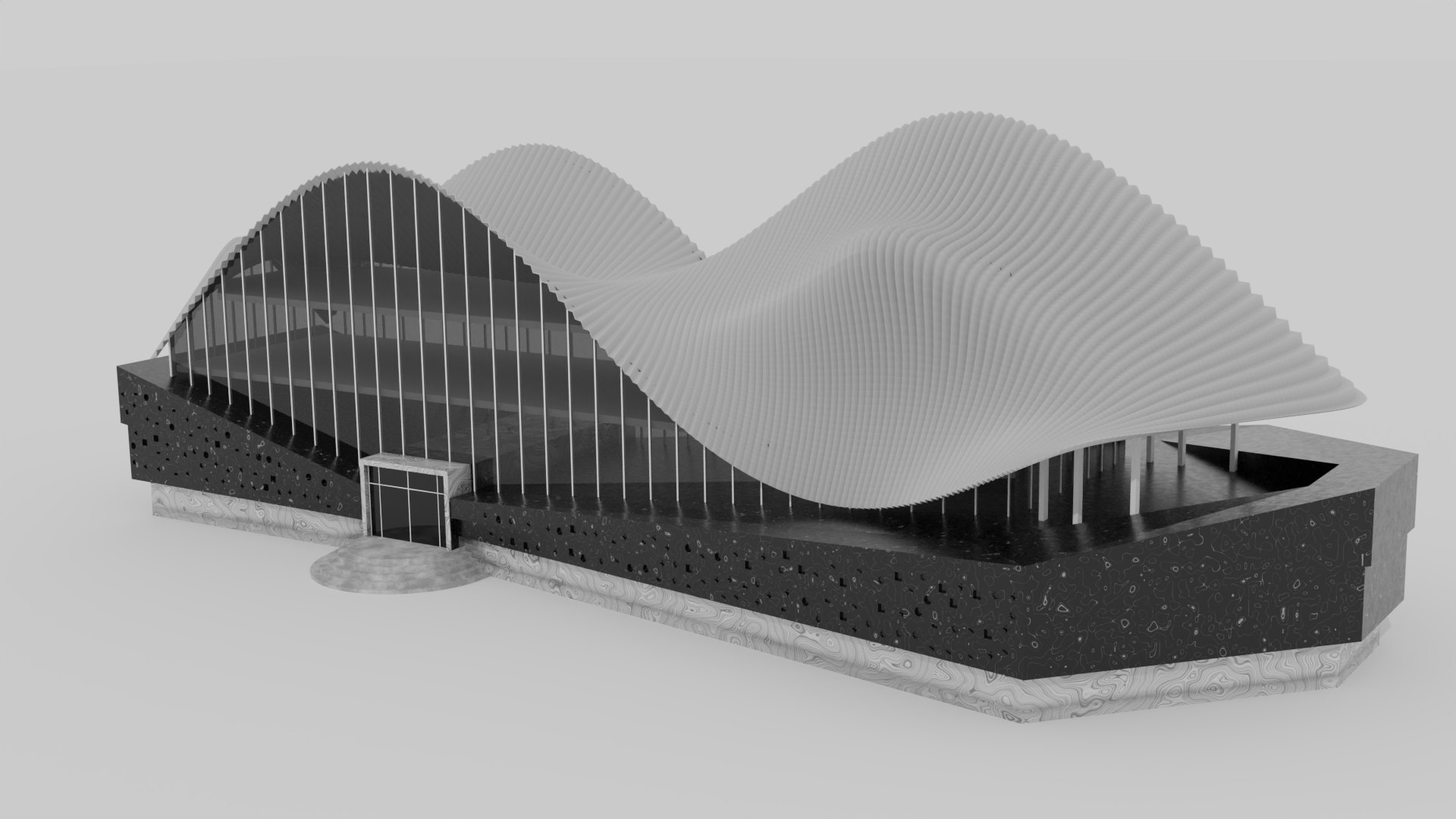 Organic Architecture Model 3D Model - TurboSquid 2215641