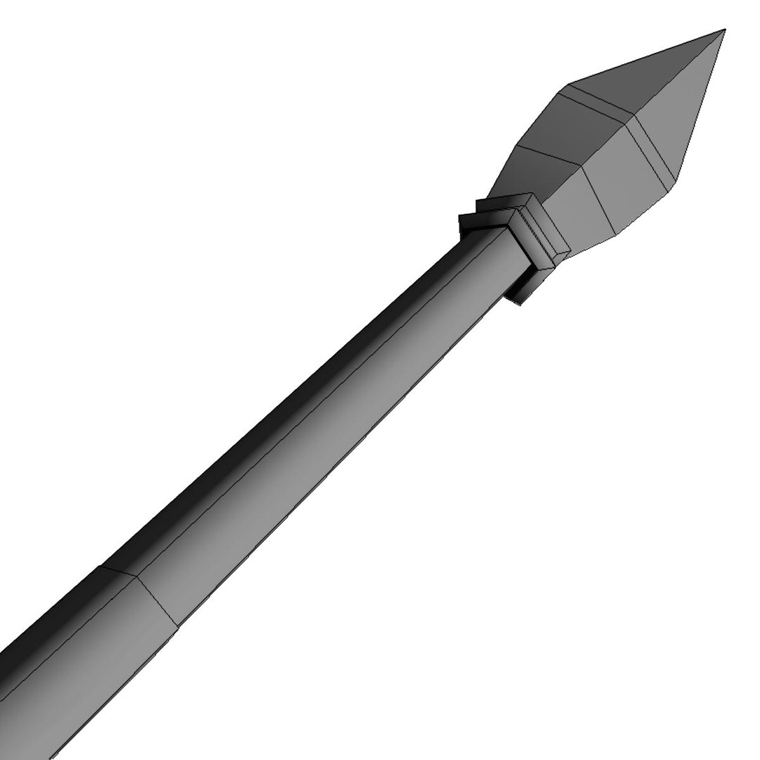 3d Model Of Stick Weapon
