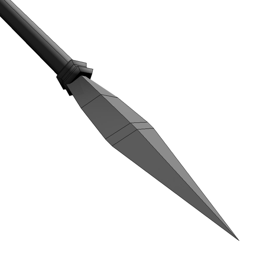 3d Model Of Stick Weapon