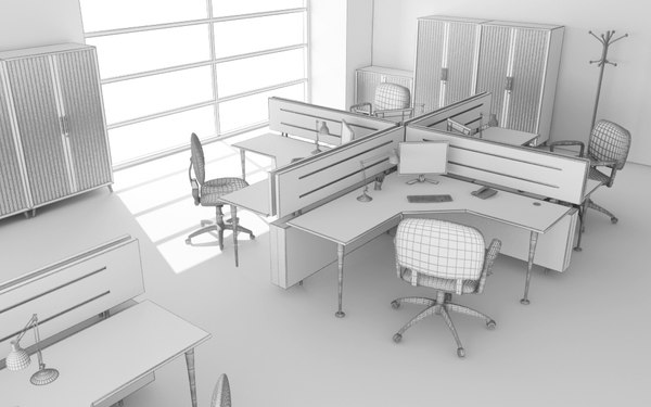3dsmax office 01 set