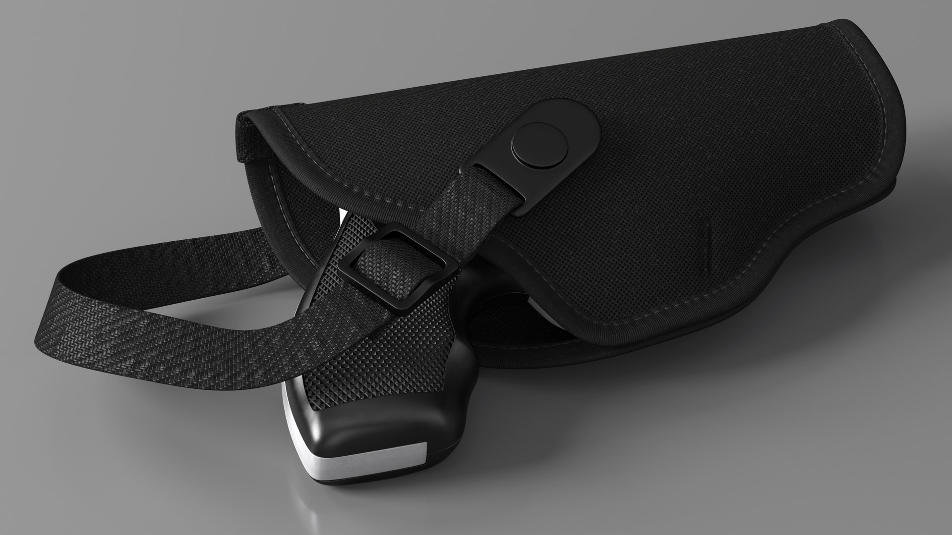 3D Model Revolver And Nylon Belt Holster - TurboSquid 2155440