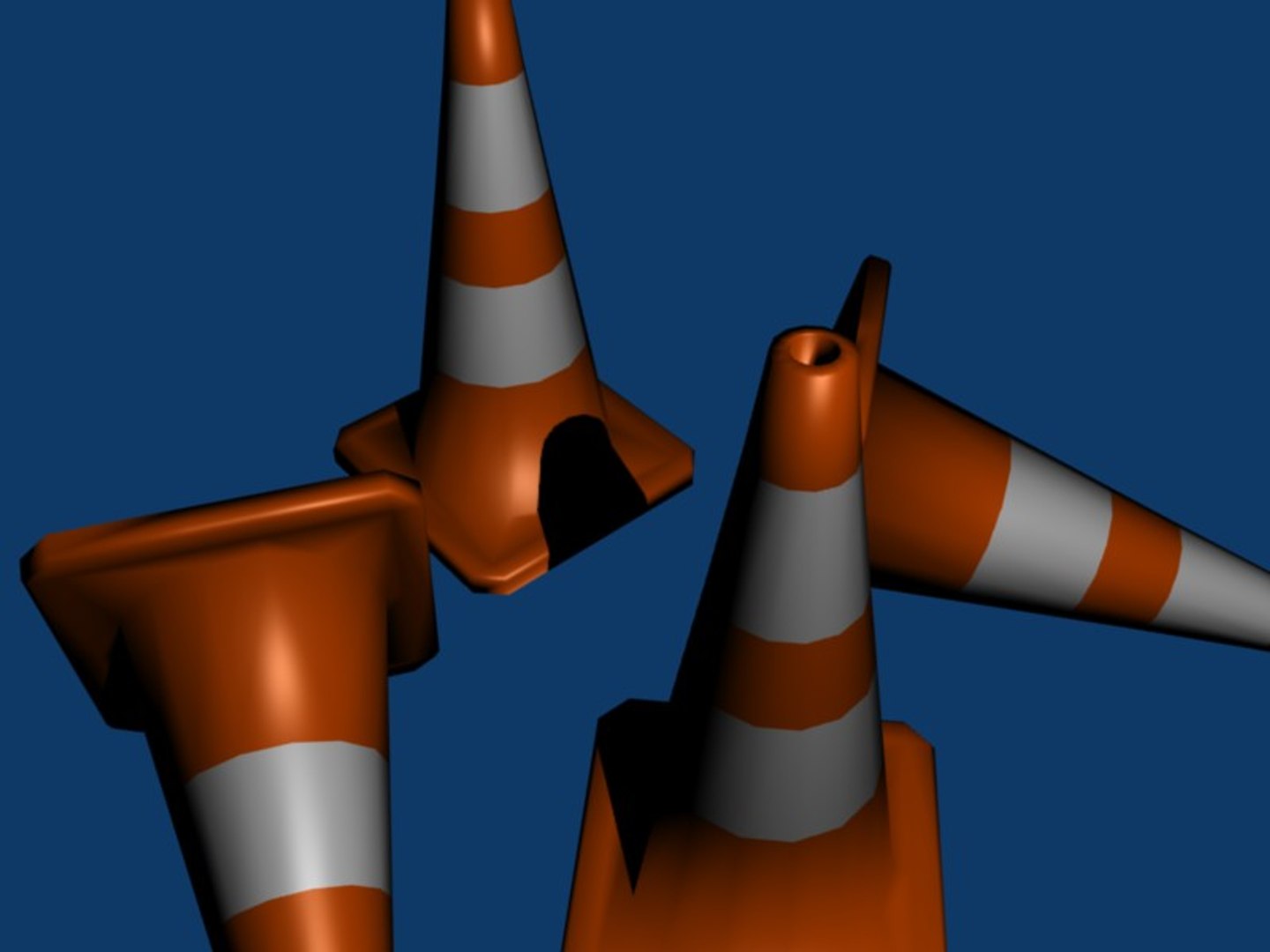 Free Traffic Cones 3d Model