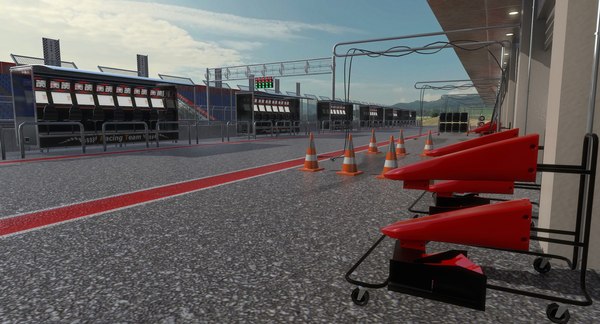 3D low-poly race track construction kit model - TurboSquid 1370818