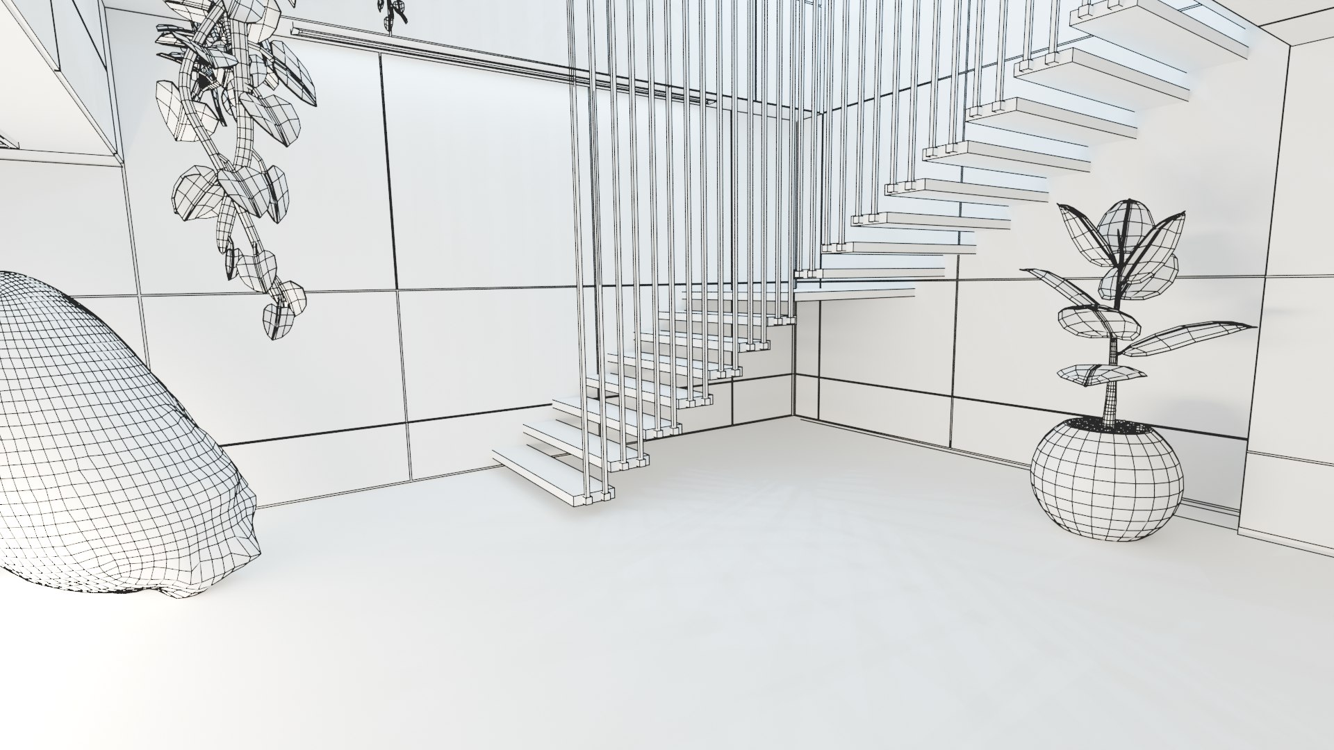 3D Model Balls Physics Simulation - Concrete Interior - TurboSquid 2272149