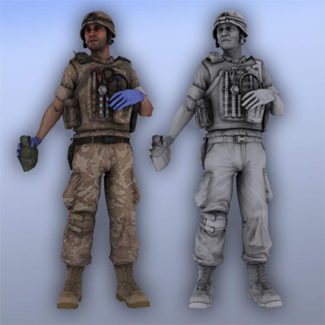 Marine Medic - 3d Max