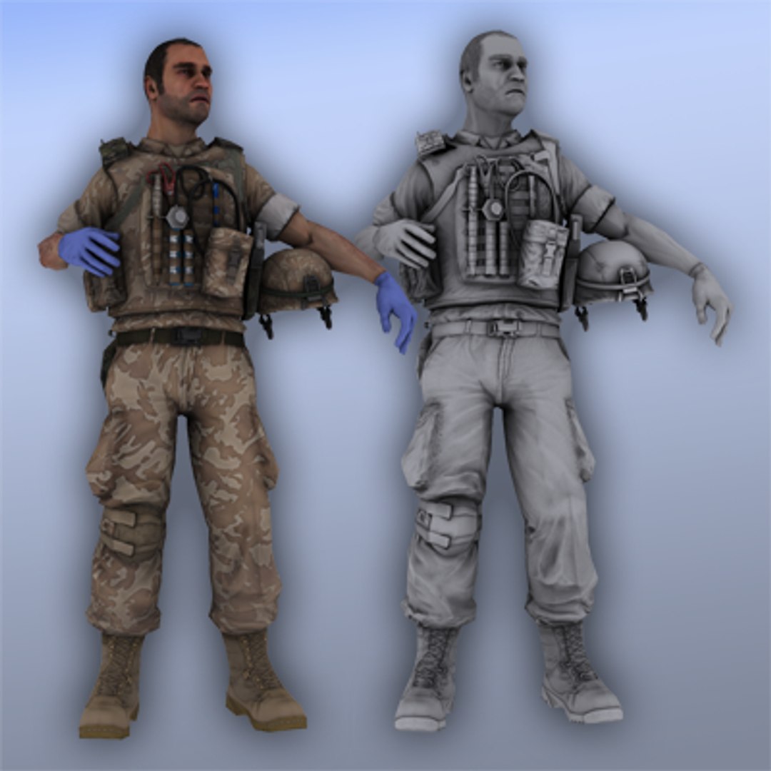 Marine Medic - 3d Max