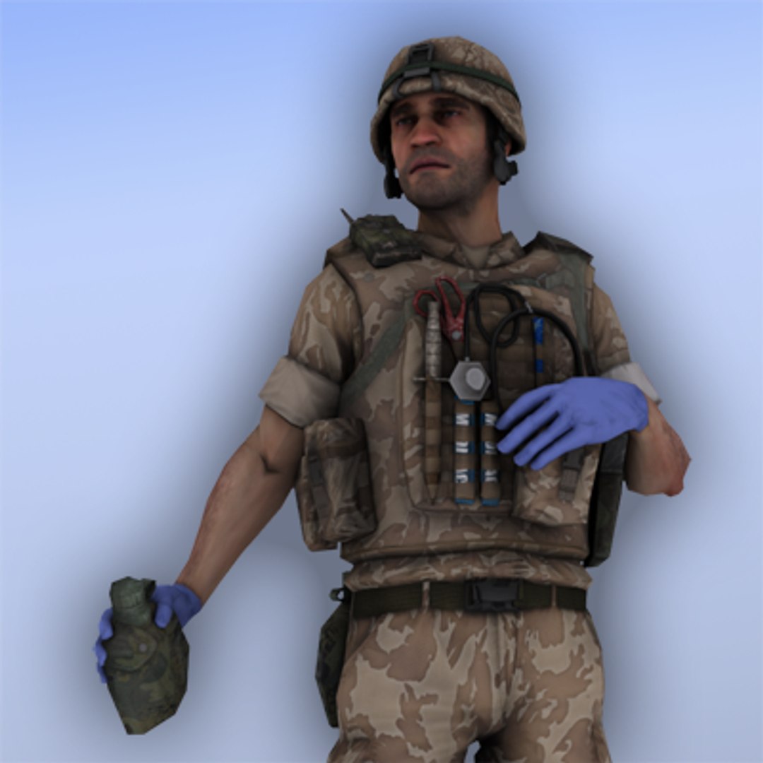 Marine Medic - 3d Max