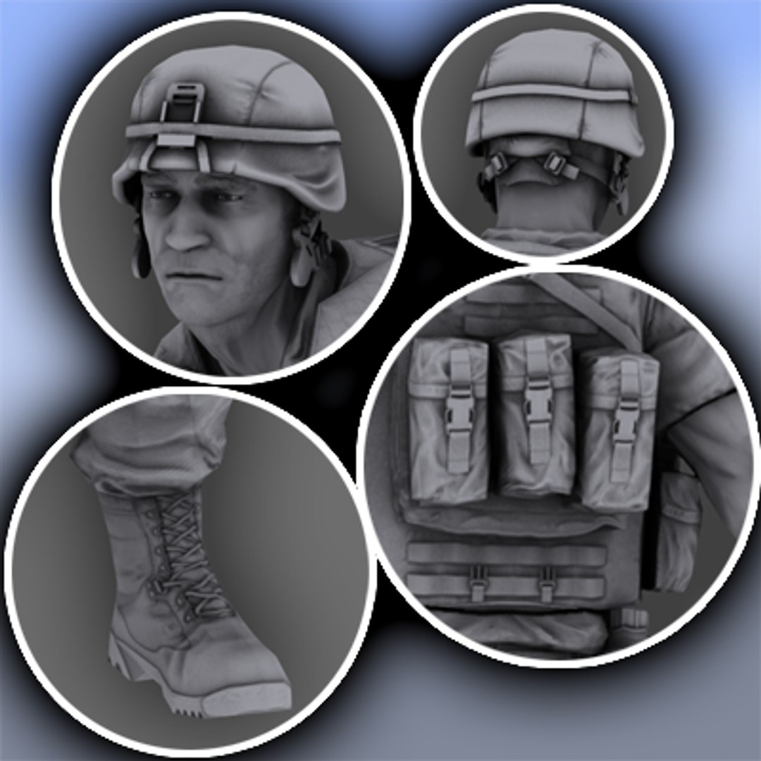 Marine Medic - 3d Max
