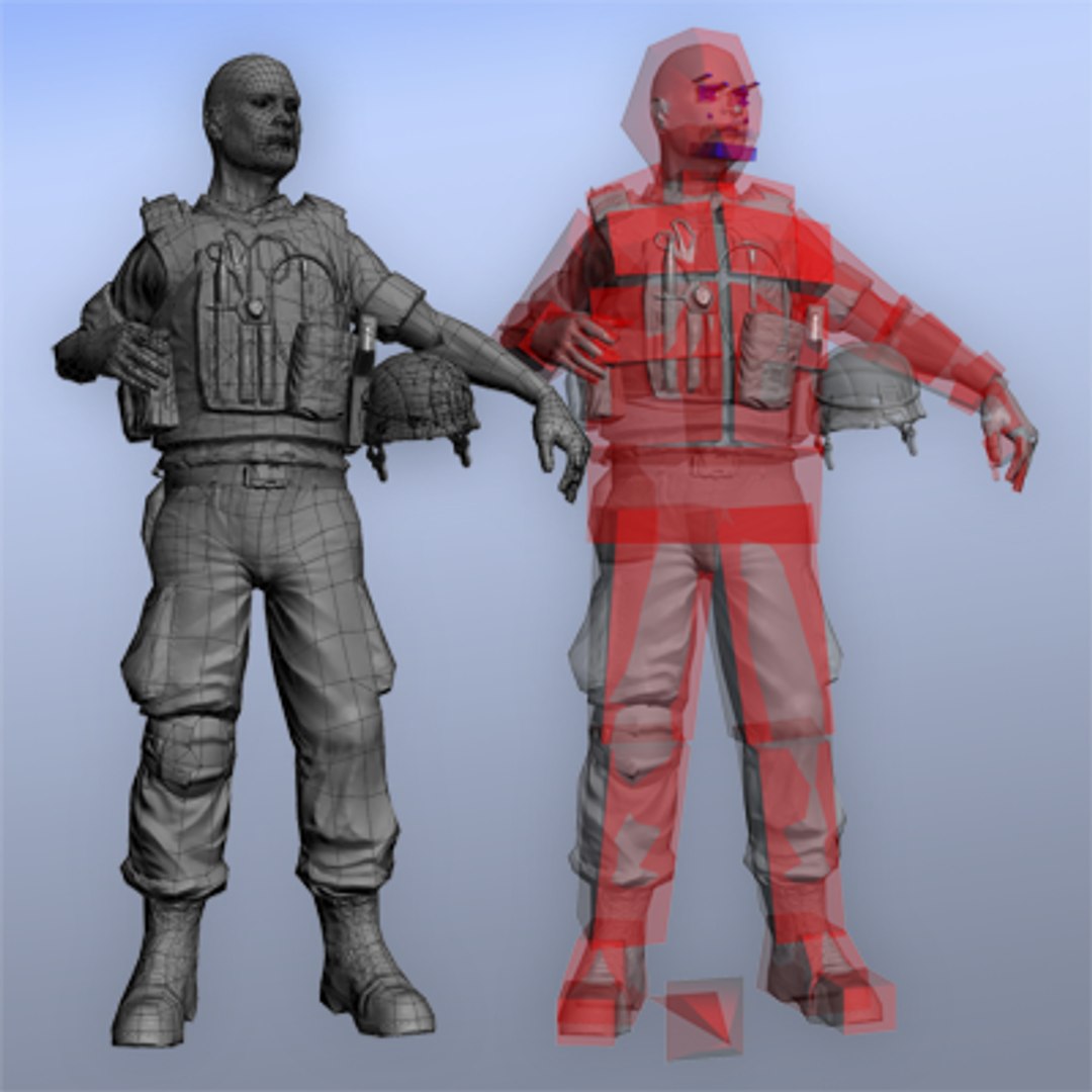 Marine Medic - 3d Max