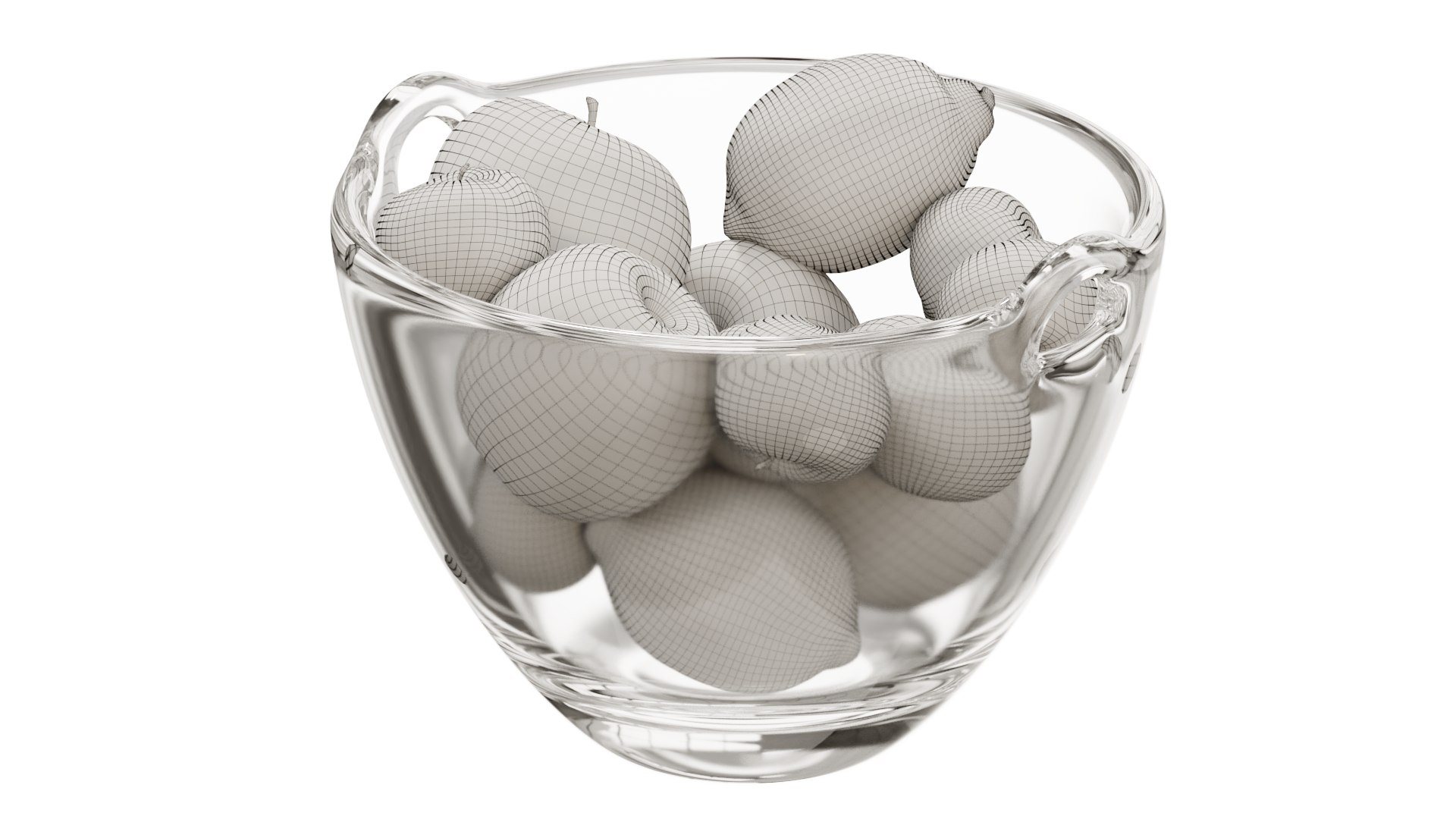 3D Ono Fruit Salad Bowl Set 02 - TurboSquid 1965463