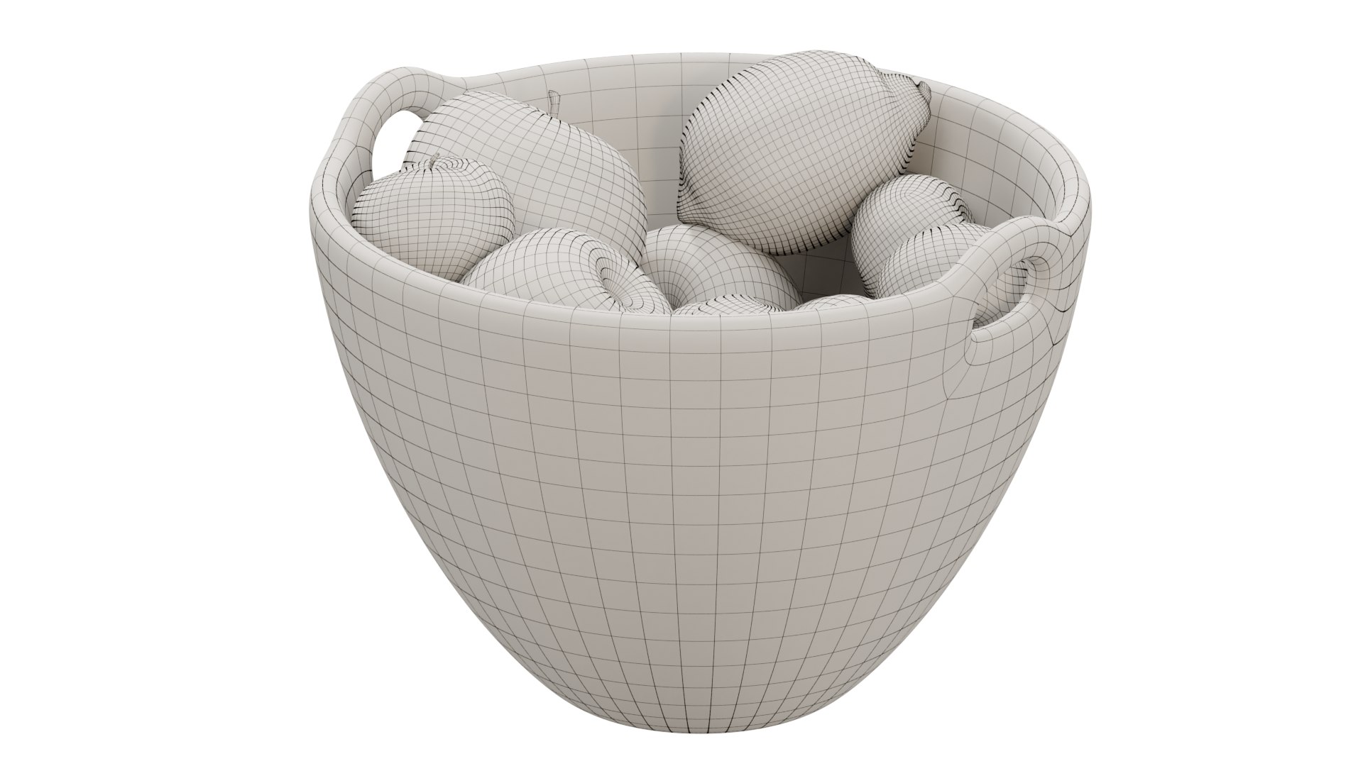 3D Ono Fruit Salad Bowl Set 02 - TurboSquid 1965463