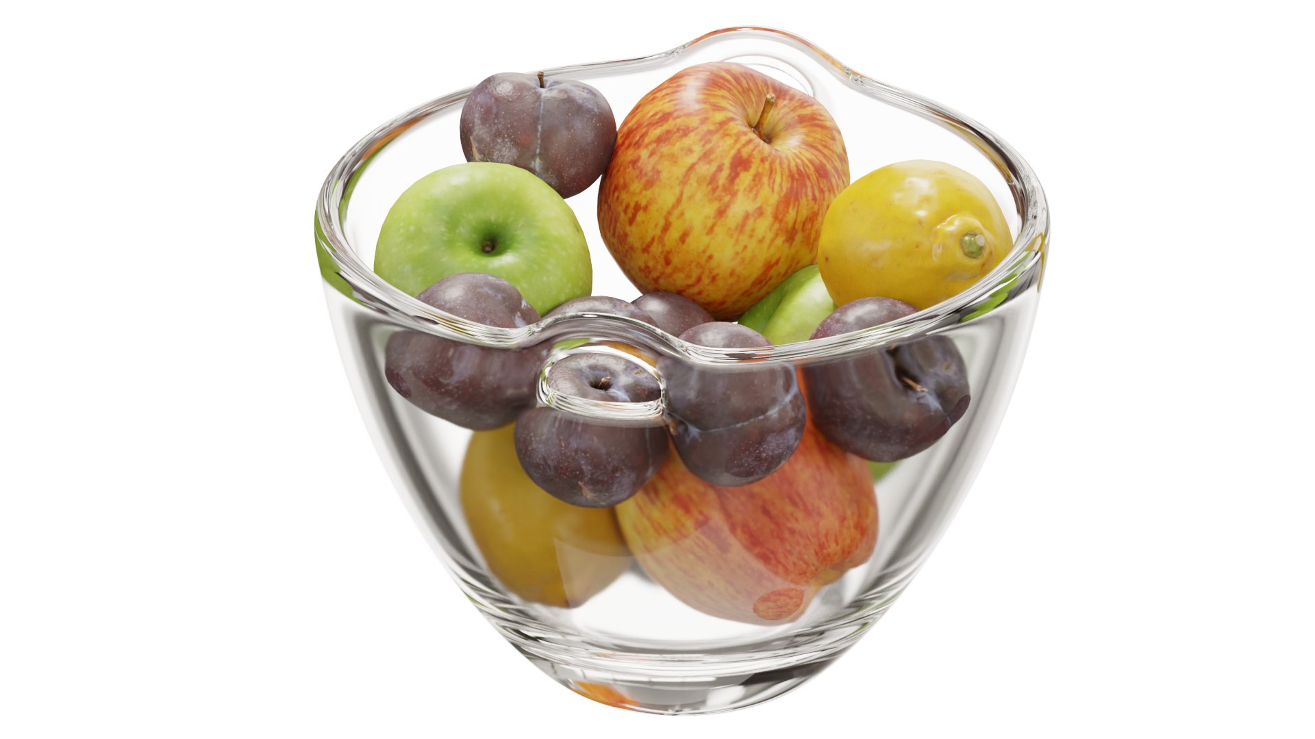 3D Ono Fruit Salad Bowl Set 02 - TurboSquid 1965463