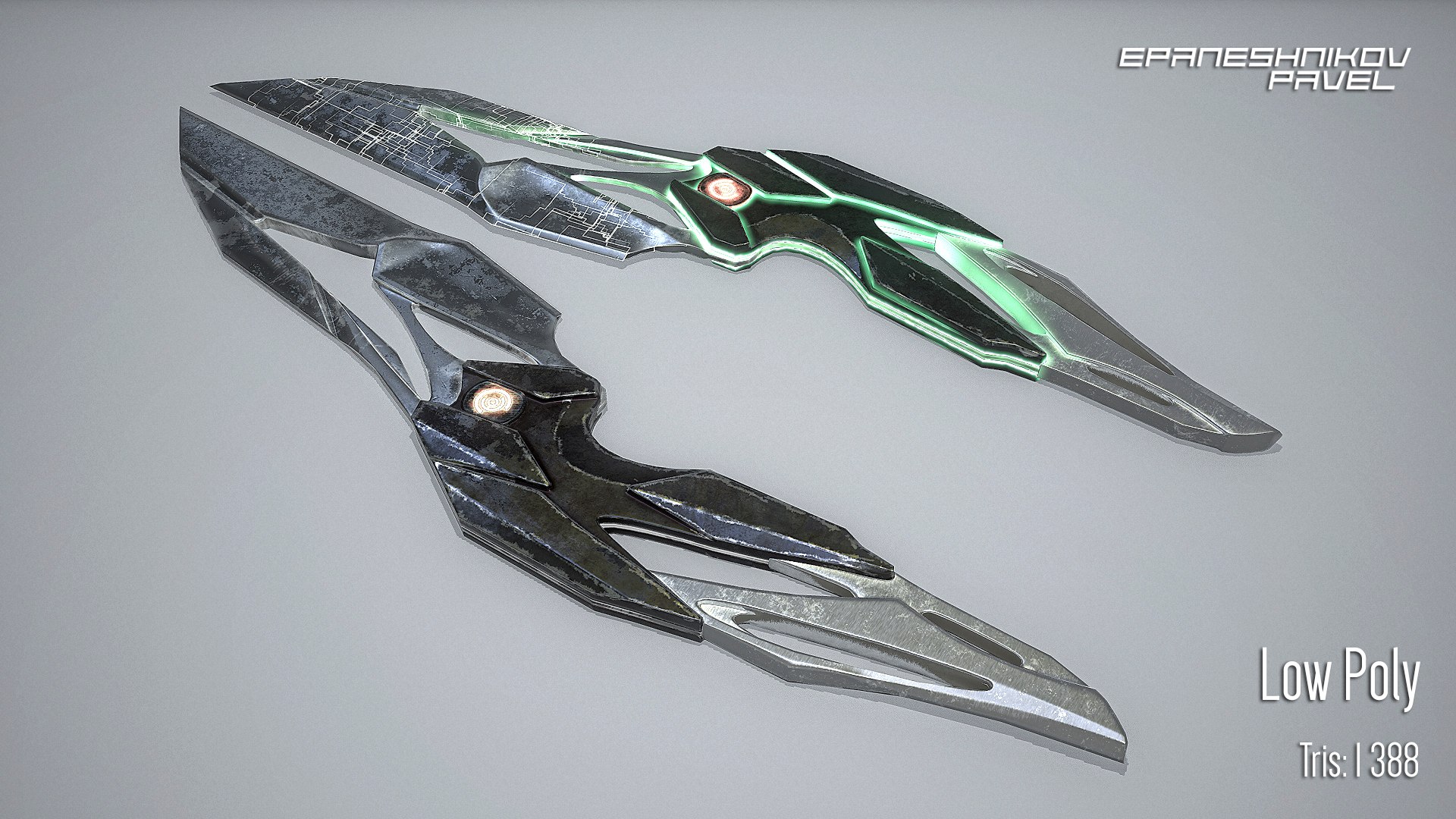 Sci Fi Knife 3D Model - TurboSquid 1325183