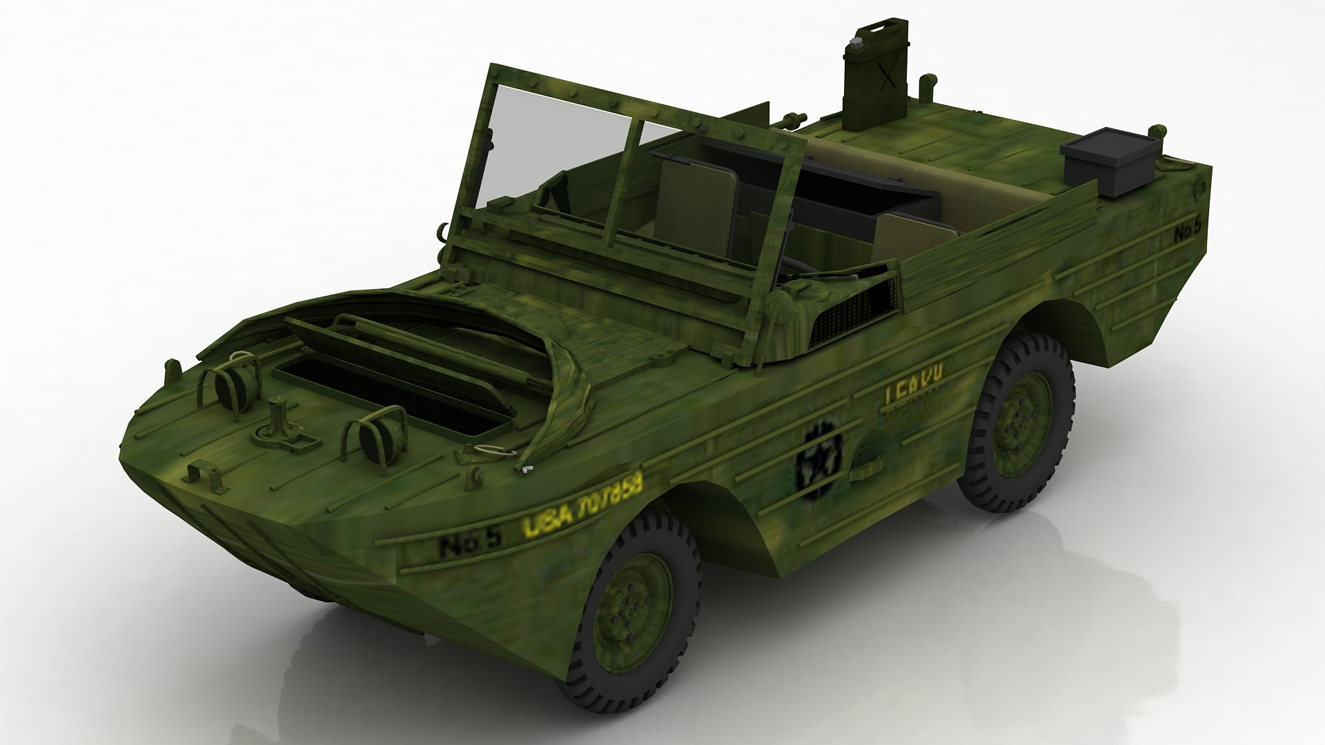 modelo 3d M3A1 Stuart y Ford GPA se filtran - TurboSquid 1756189
