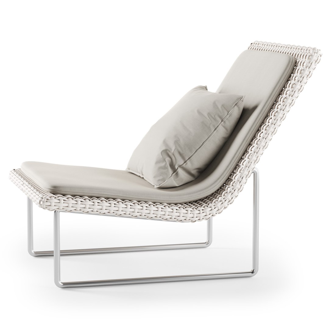 3D Sand Lounge Chair Model - TurboSquid 1635104