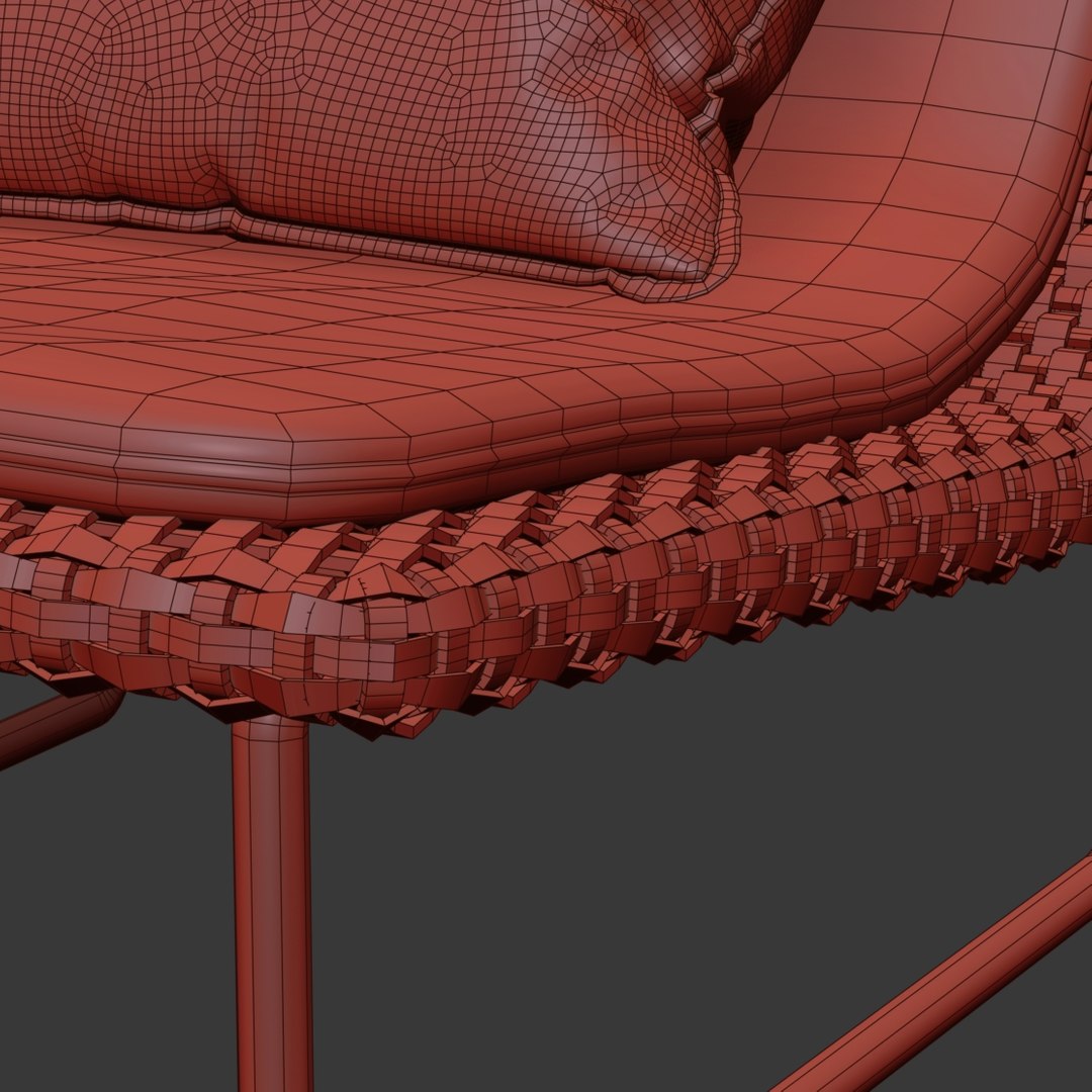 3D Sand Lounge Chair Model - TurboSquid 1635104