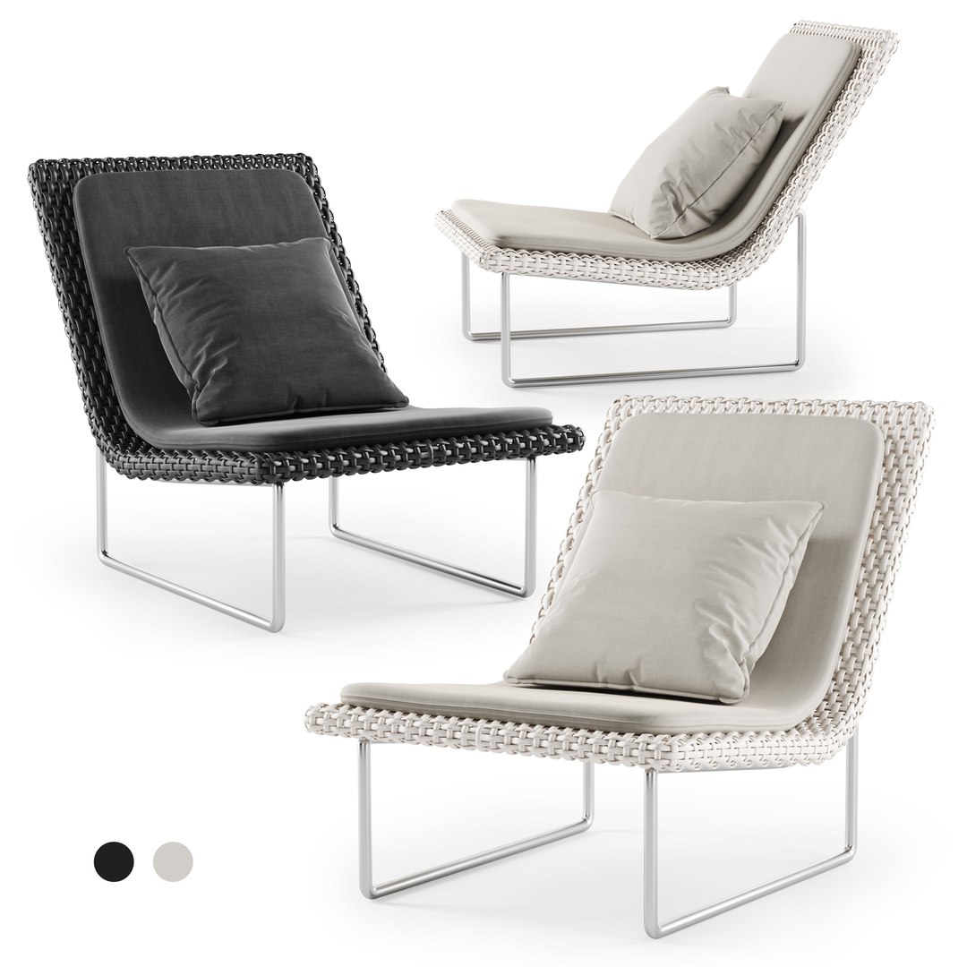 3D Sand Lounge Chair Model - TurboSquid 1635104