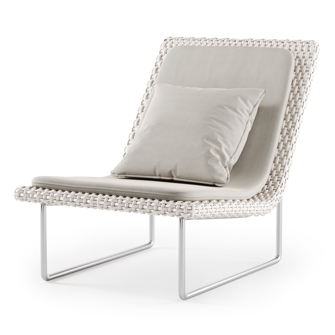 3D Sand Lounge Chair Model - TurboSquid 1635104
