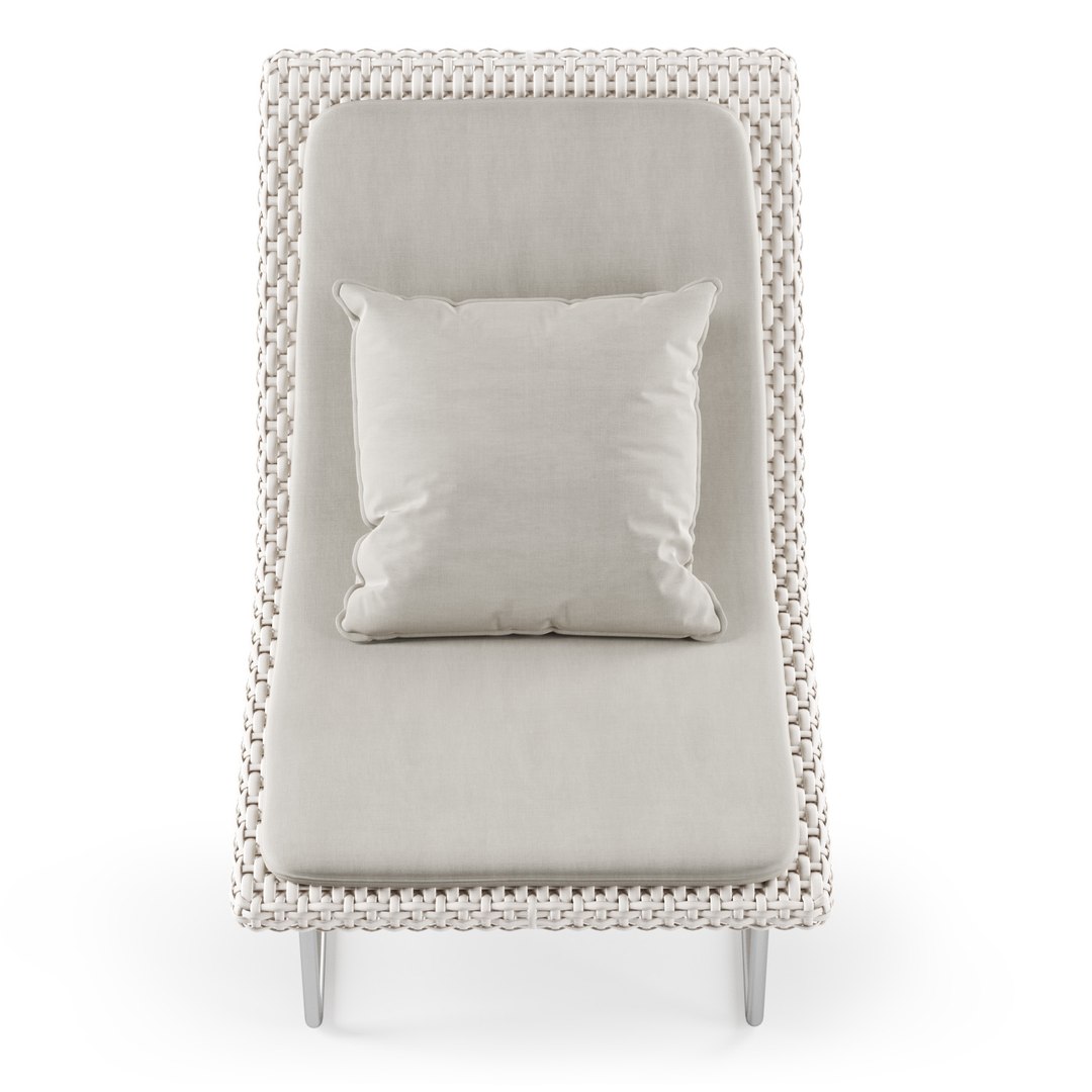 3D Sand Lounge Chair Model - TurboSquid 1635104