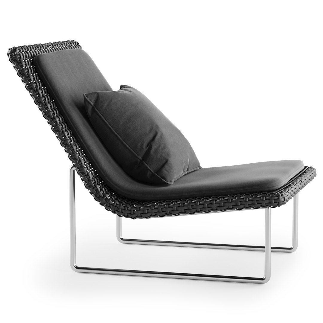 3D Sand Lounge Chair Model - TurboSquid 1635104