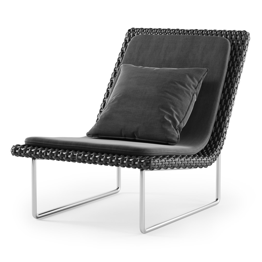 3D Sand Lounge Chair Model - TurboSquid 1635104