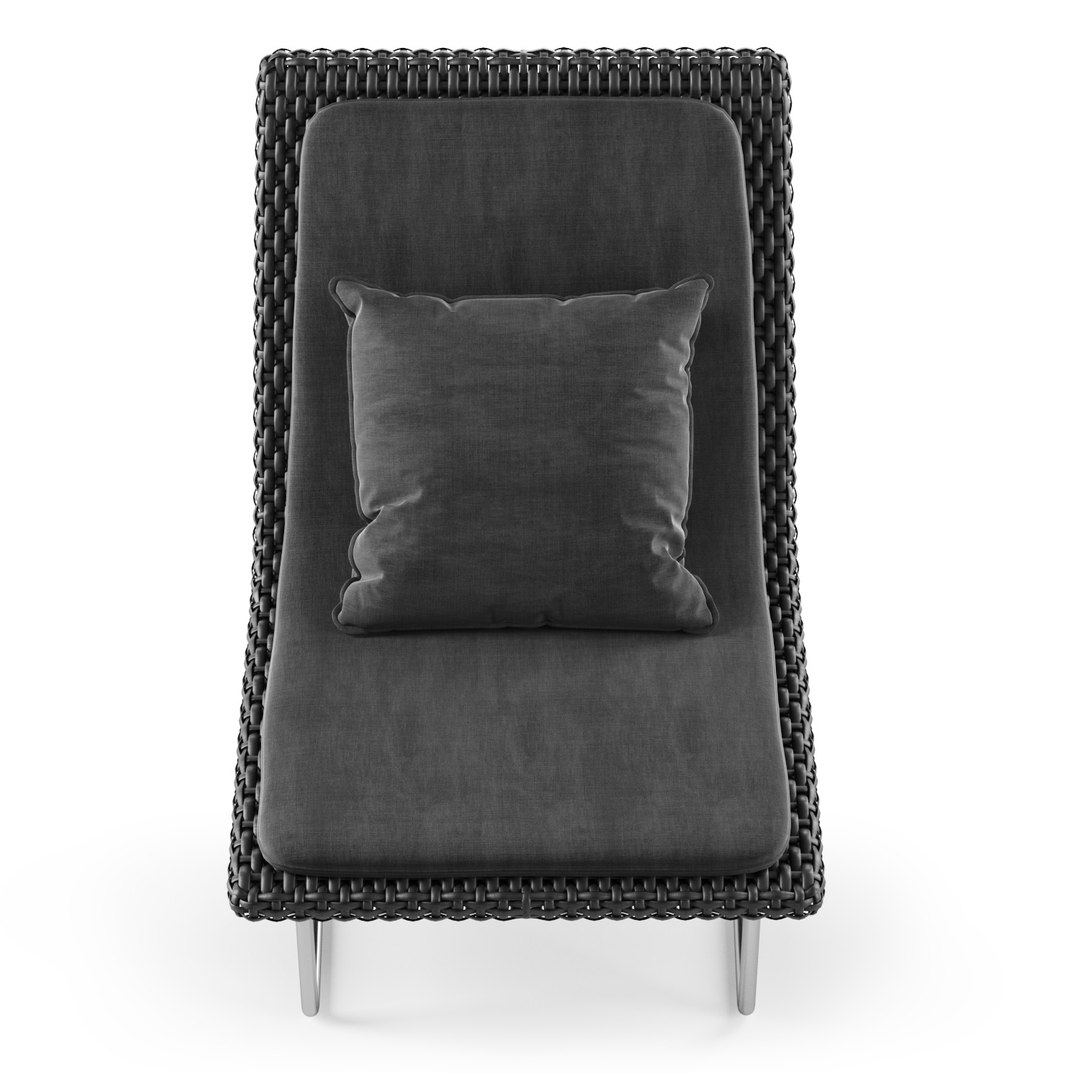 3D Sand Lounge Chair Model - TurboSquid 1635104