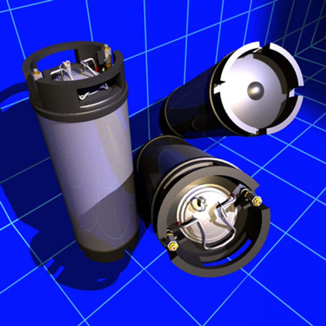 3d Co2 Tank 01 Model