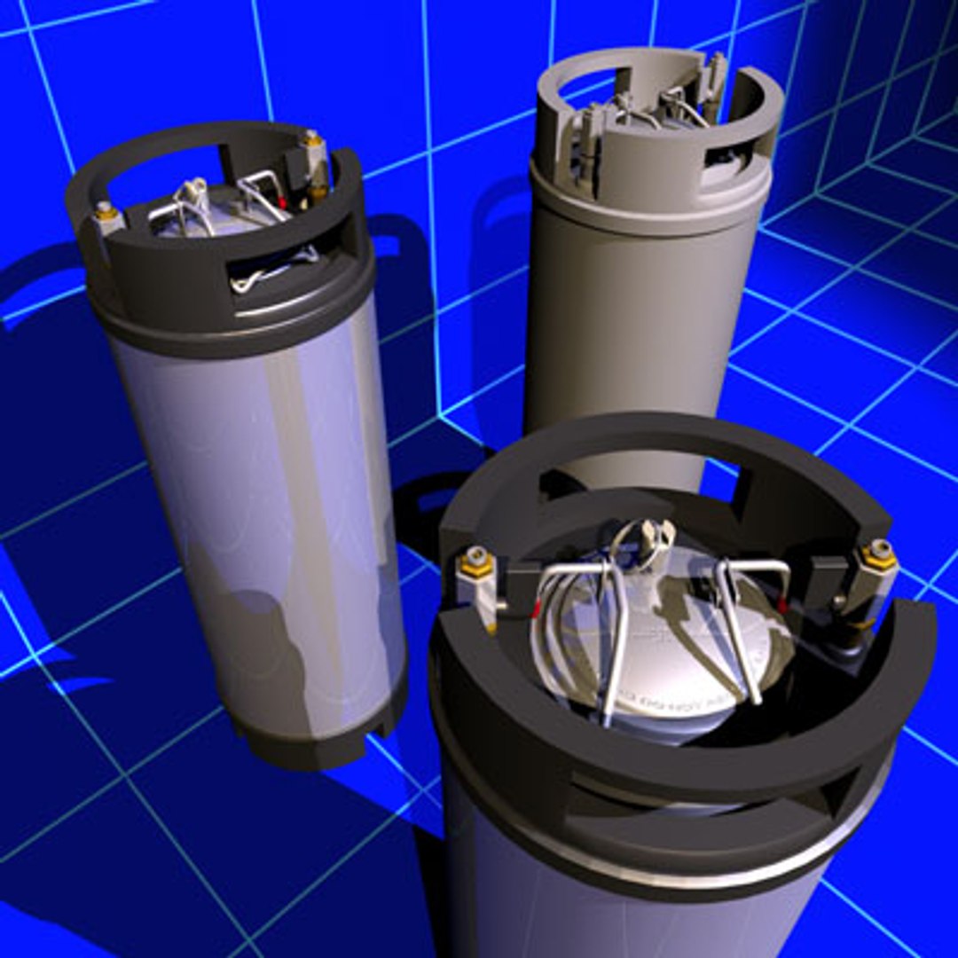 3d Co2 Tank 01 Model