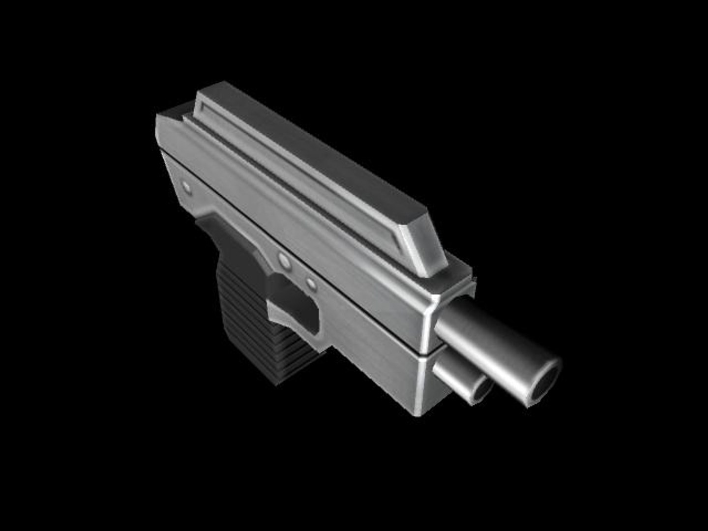 Futuristic Handgun 3d Model