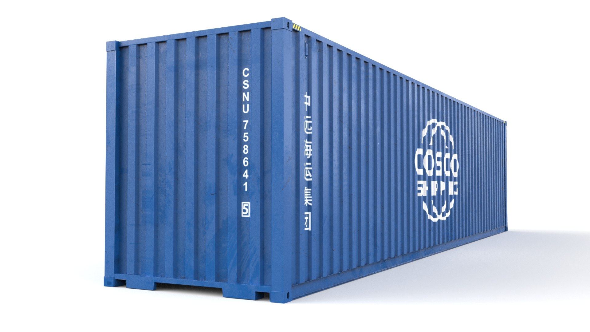 40 Ft High Cube COSCO Shipping Container 3D - TurboSquid 2004513