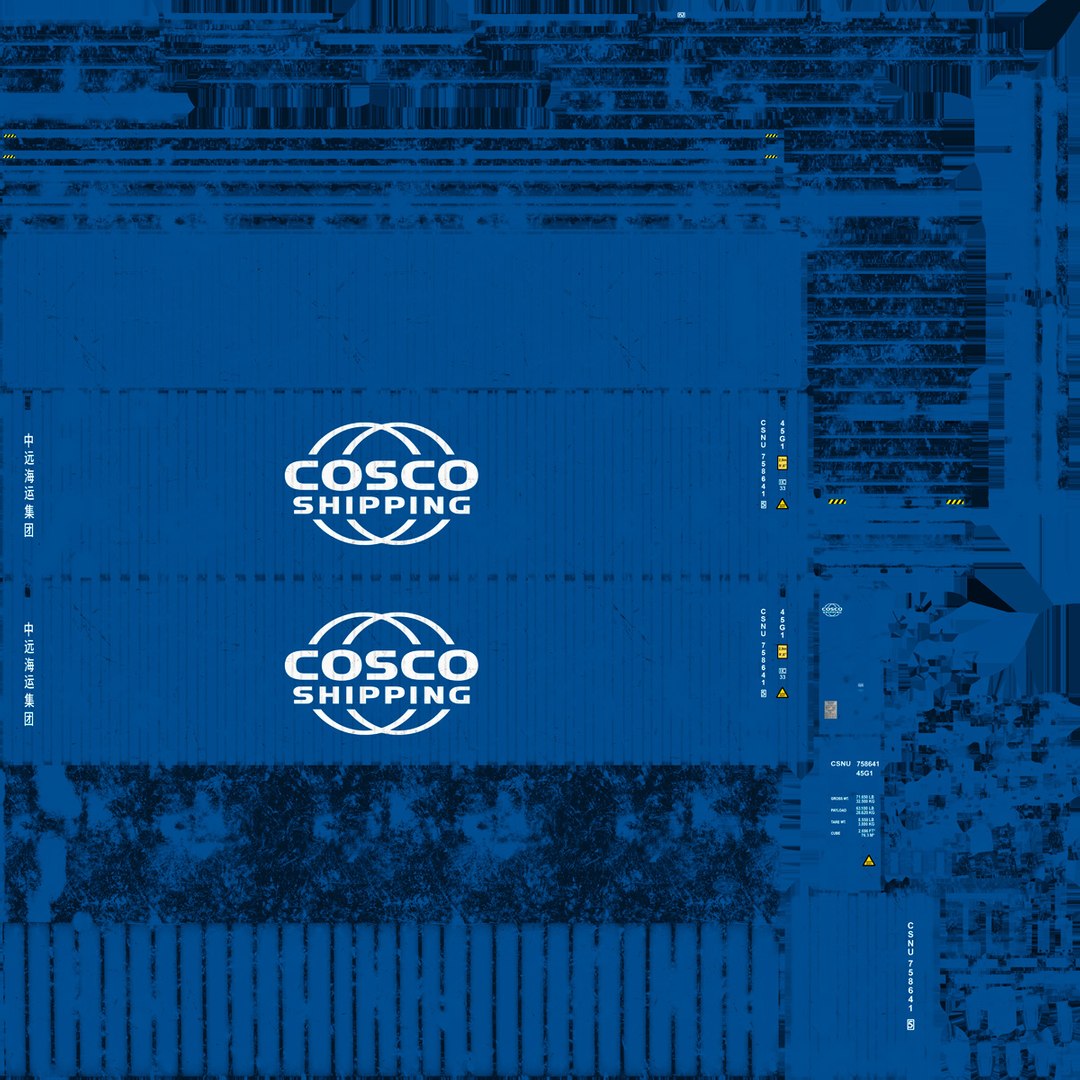 40 Ft High Cube COSCO Shipping Container 3D - TurboSquid 2004513