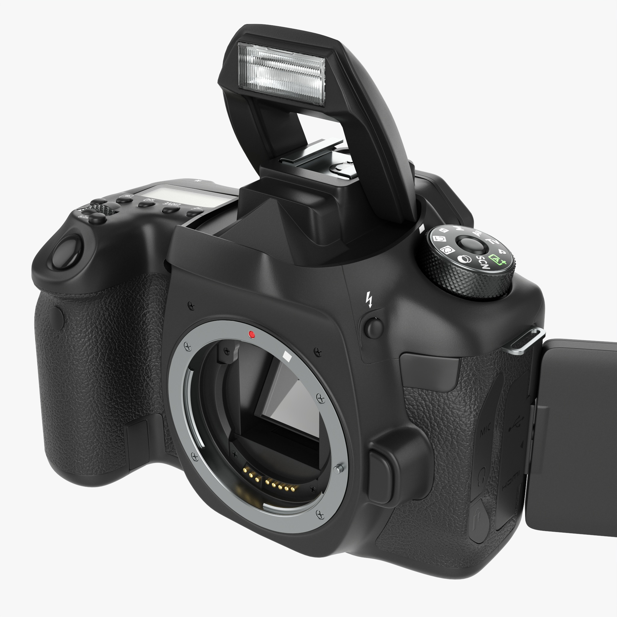 3D model DSLR camera body open - TurboSquid 1716644
