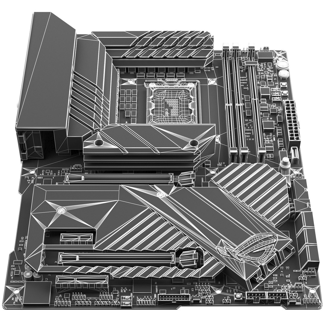 3D Model Asus ROG Maximus Z690 Apex - TurboSquid 2024875