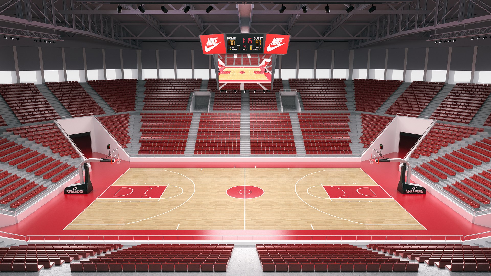 3D Basketball Stadium Model - TurboSquid 1589829
