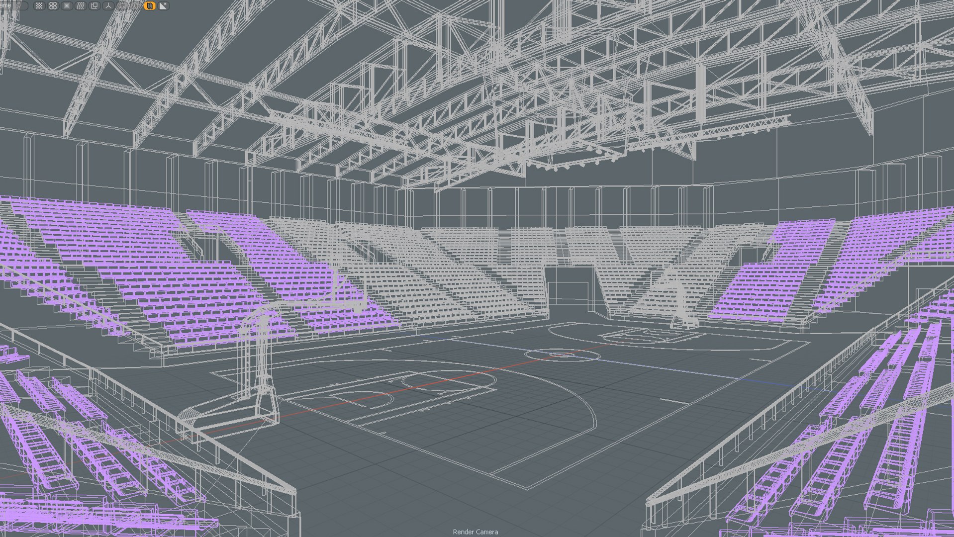 3D Basketball Stadium Model - TurboSquid 1589829