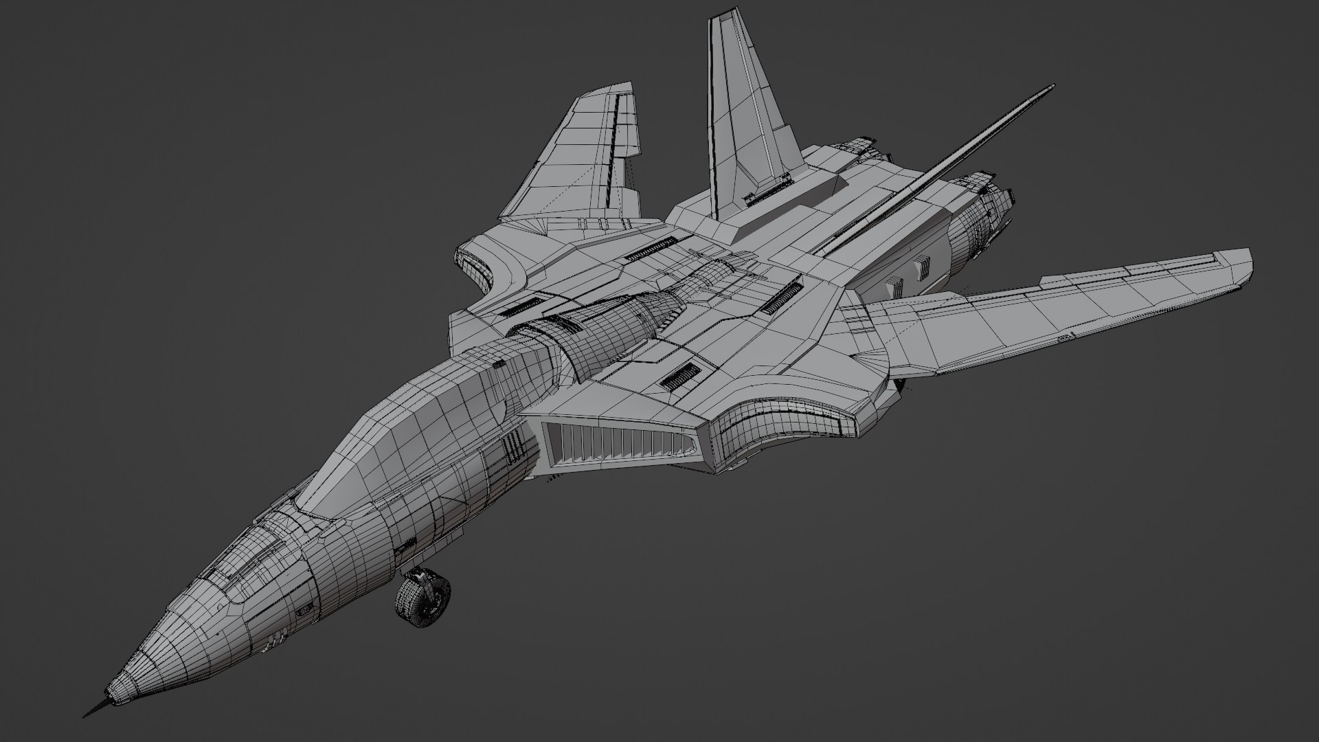 3D SciFi Jet - Rigged Blender - TurboSquid 2046143