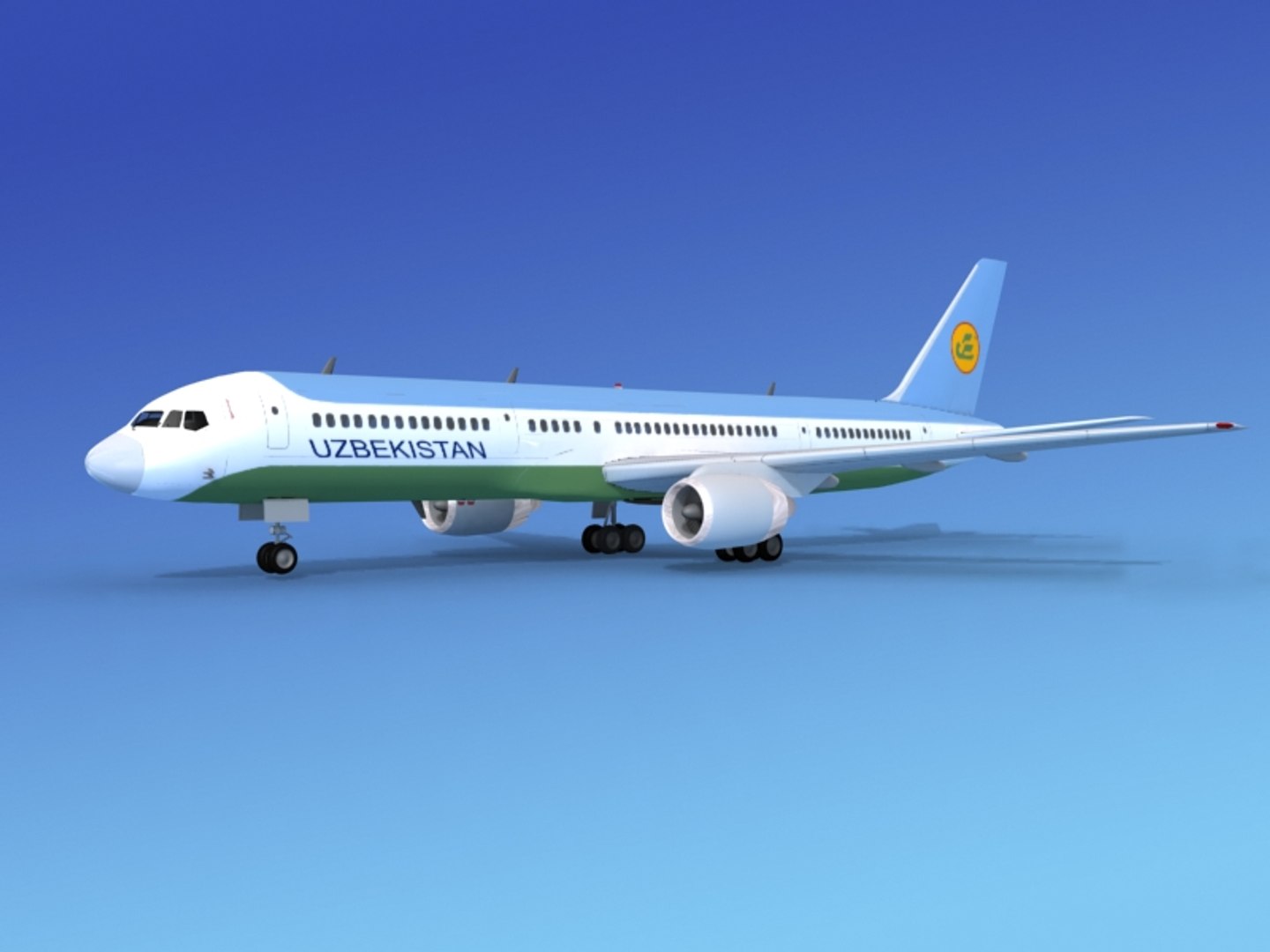 3d airline boeing 757 757-200 model