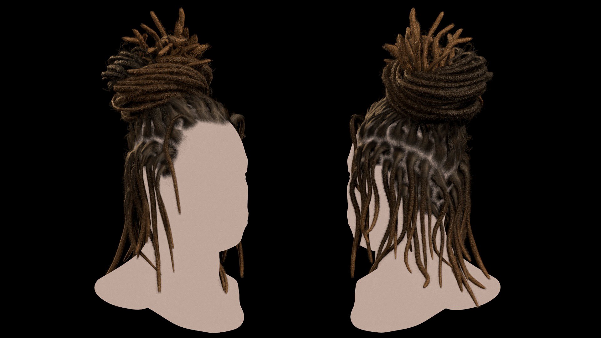 Dreadlocks 5 3D Model - TurboSquid 2030220