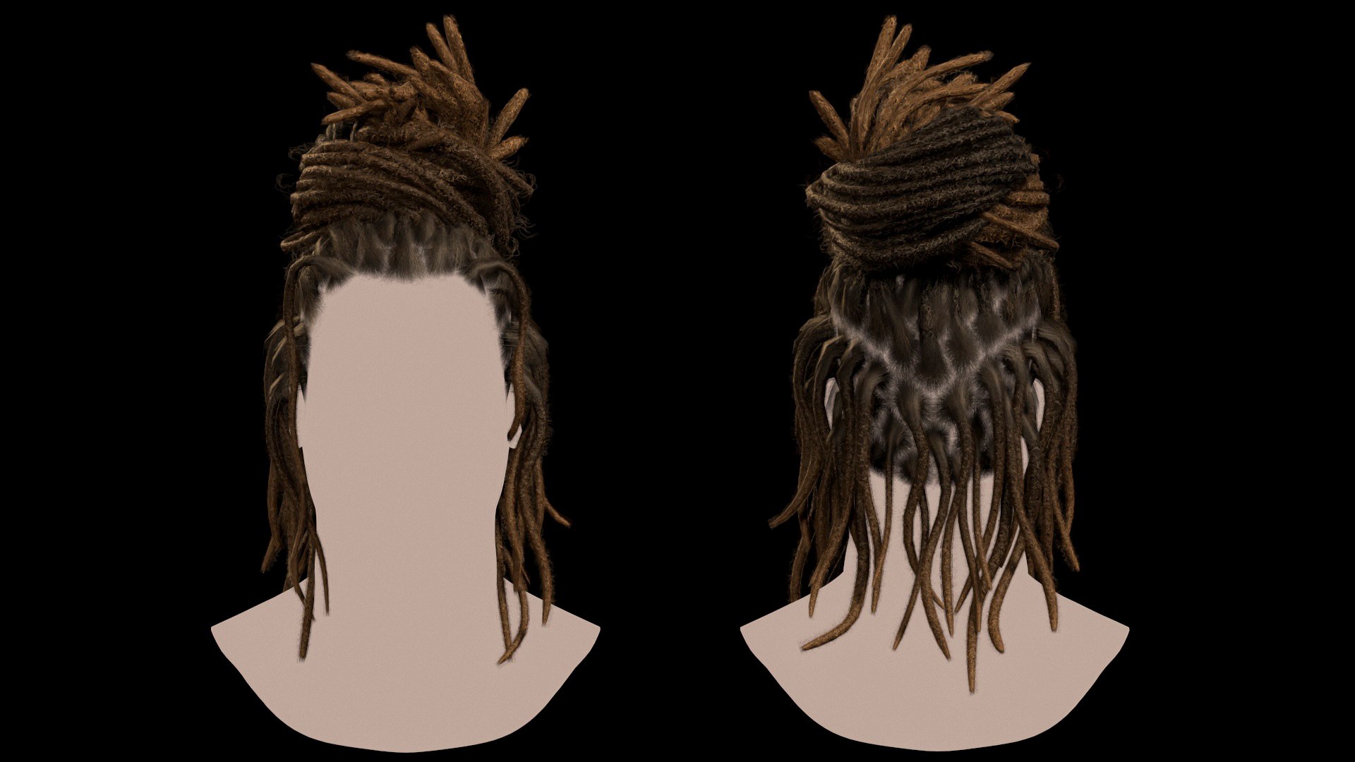 Dreadlocks 5 3D Model - TurboSquid 2030220