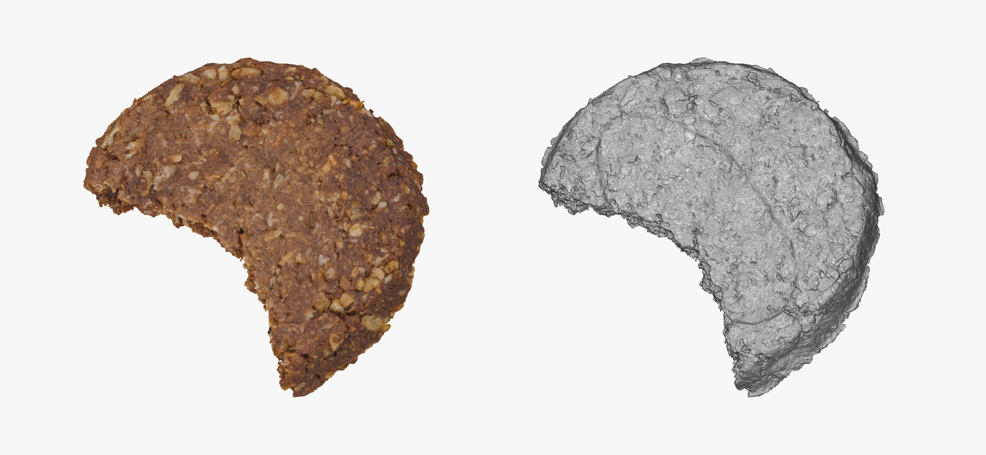 3D Oreo 01 Bitten Raw Model - TurboSquid 1617640