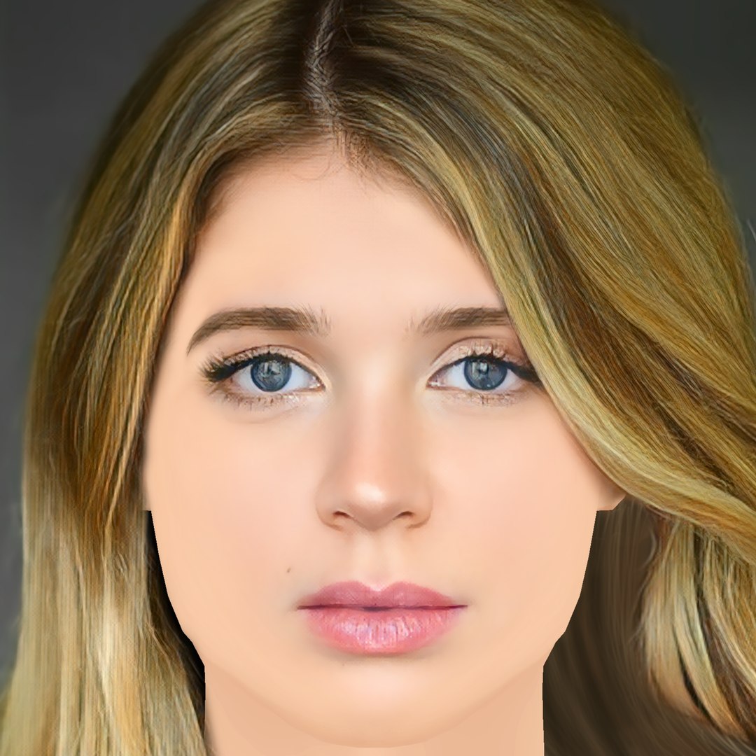 3D Sarah Fisher Head - No Hair - Low Poly Head For Game - TurboSquid ...