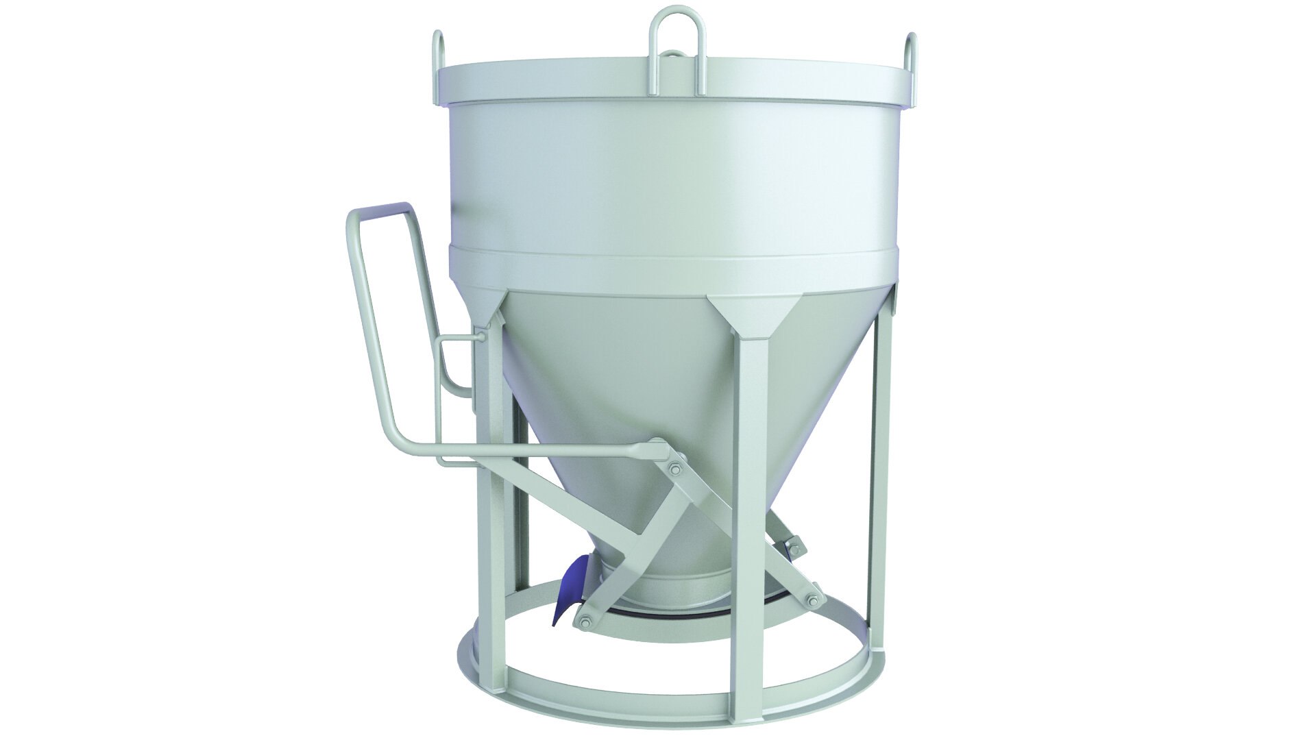 Industrial Concrete Bucket Hopper 2 3D Model - TurboSquid 1992886