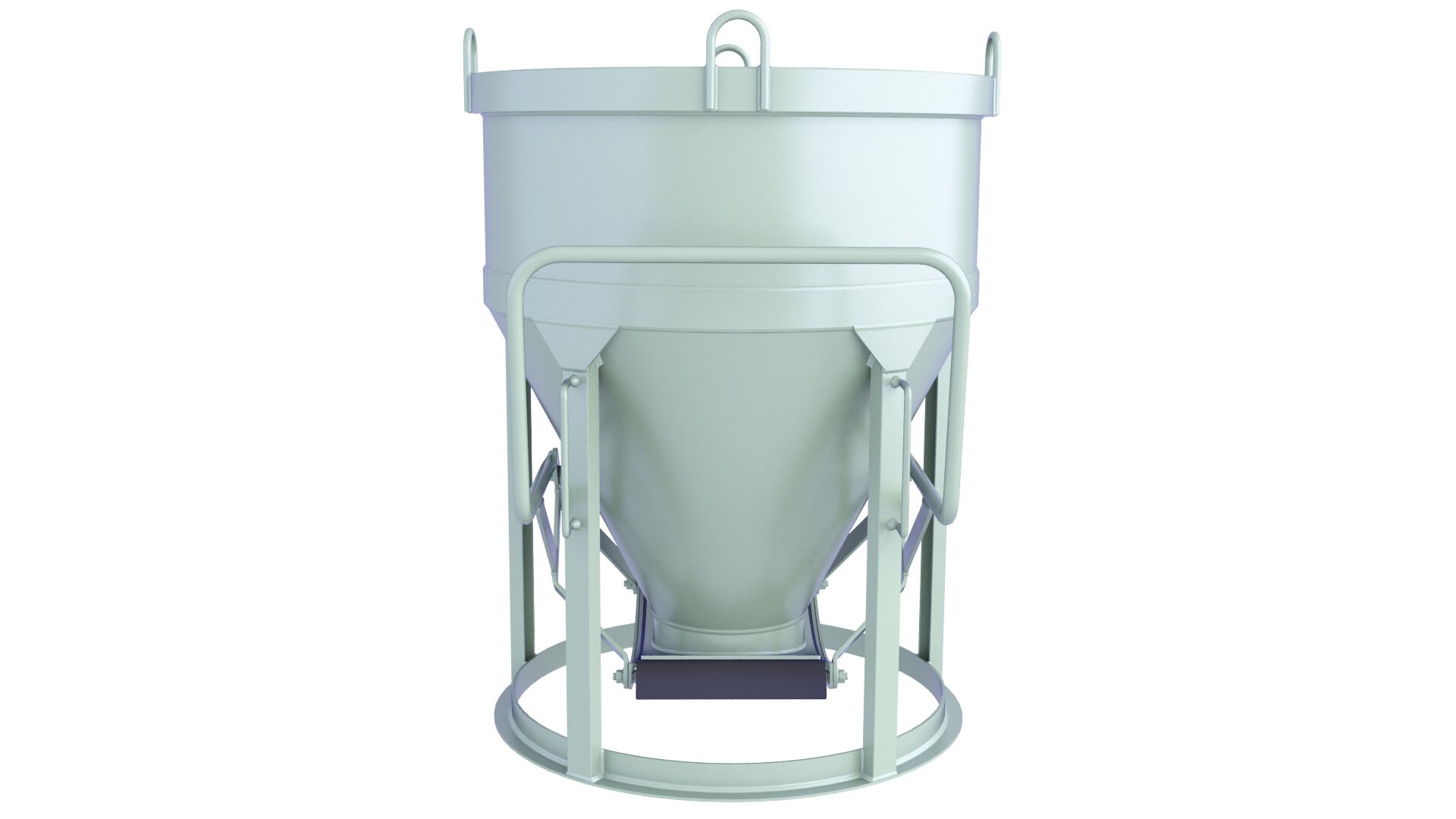 Industrial Concrete Bucket Hopper 2 3D Model - TurboSquid 1992886